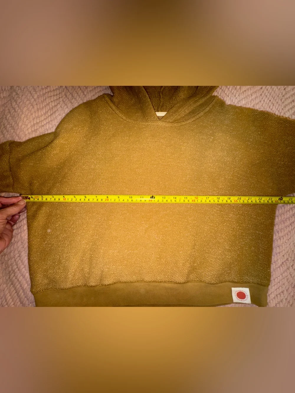 Mullosk | Tops | Mollusk California Cropped Hoodie Oversized Xs Camel ...